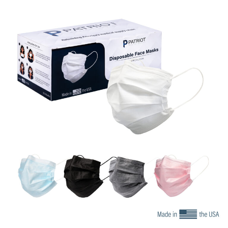 Patriot Medical Devices 3-ply Face Mask (50) | Patriot Medical Devices